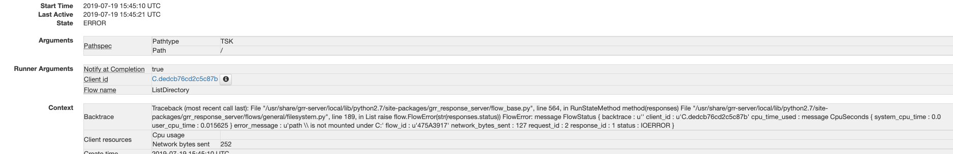 tsk filefinder results not showing in Browse Virtual Filesystem>fs>tsk v. 3.3.0.0 · Issue #715 ...