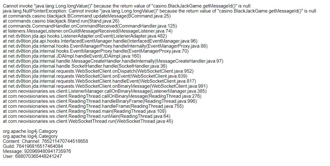 Weird NullPointerException · Issue #55 · DaanWet/Pingo_Discord_Bot · GitHub