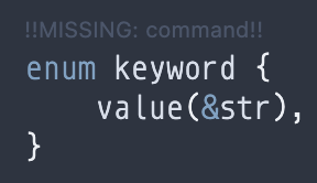 `!!MISSING: command!!` above enums/structs after opening VS Code · Issue #3538 · rust-lang/rust ...