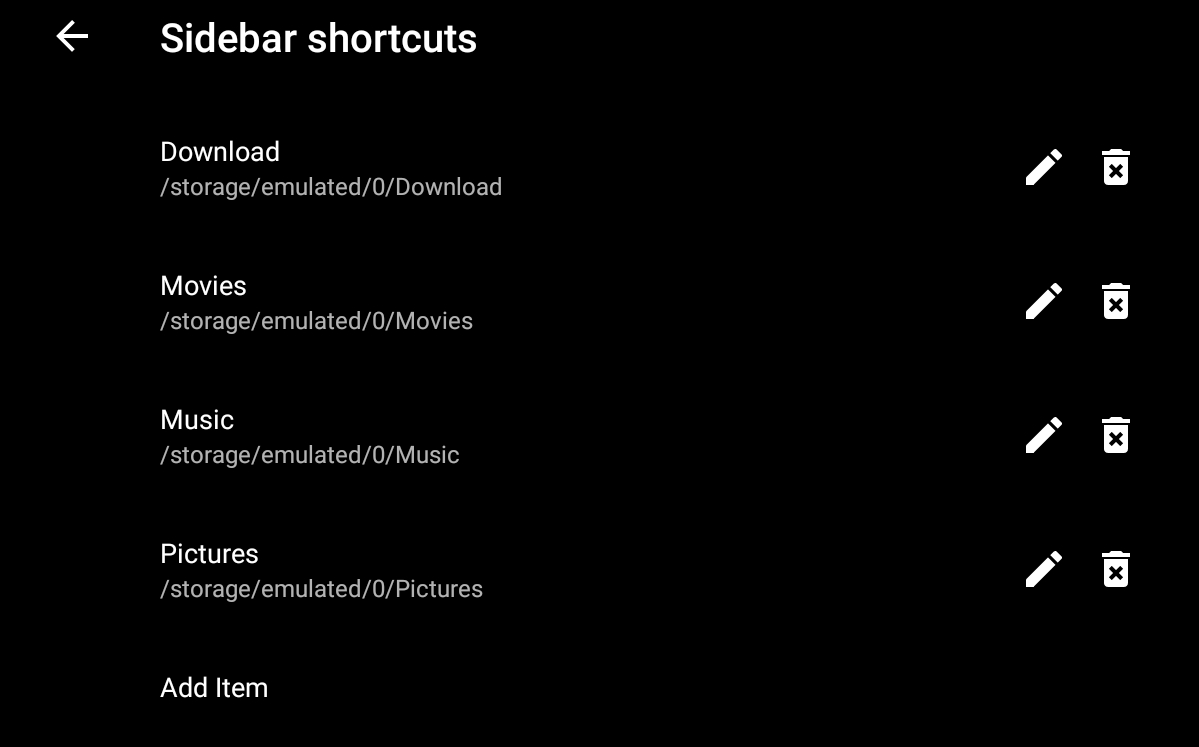 Modify bookmark path directly from Amaze Sidebar · Issue #2805 · TeamAmaze/AmazeFileManager · GitHub