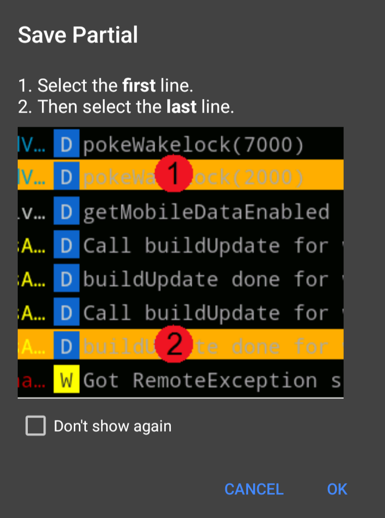 Redesign "Save partial logs" · Issue #1195 · MuntashirAkon/AppManager · GitHub