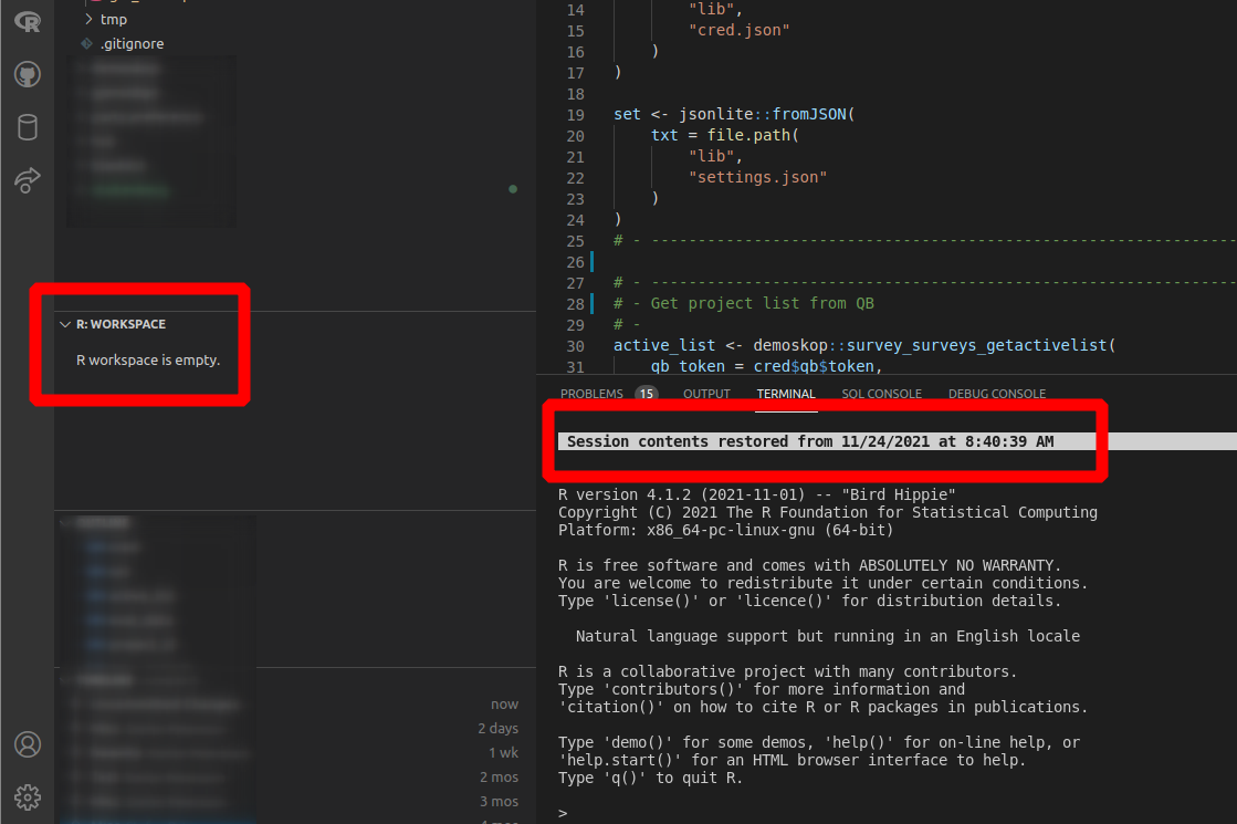 Workspace always empty · Issue #879 · REditorSupport/vscode-R · GitHub