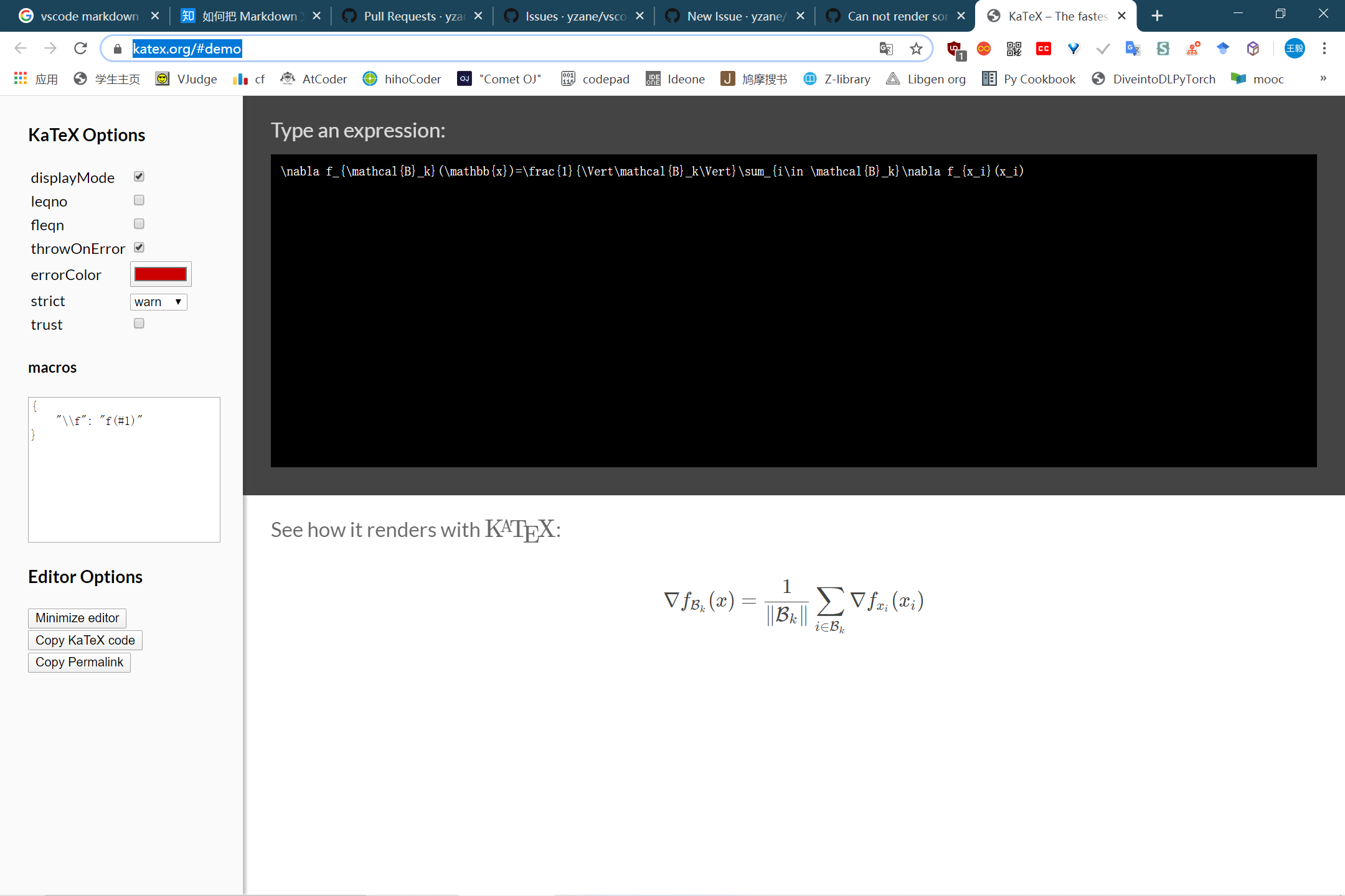 Failed to deal with long latex code · Issue #179 · yzane/vscode-markdown-pdf · GitHub