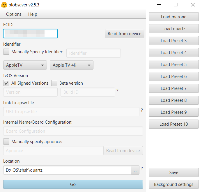Not working with Apple TV 4K · Issue #185 · airsquared/blobsaver · GitHub