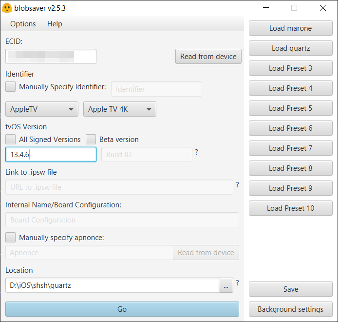 Not working with Apple TV 4K · Issue #185 · airsquared/blobsaver · GitHub
