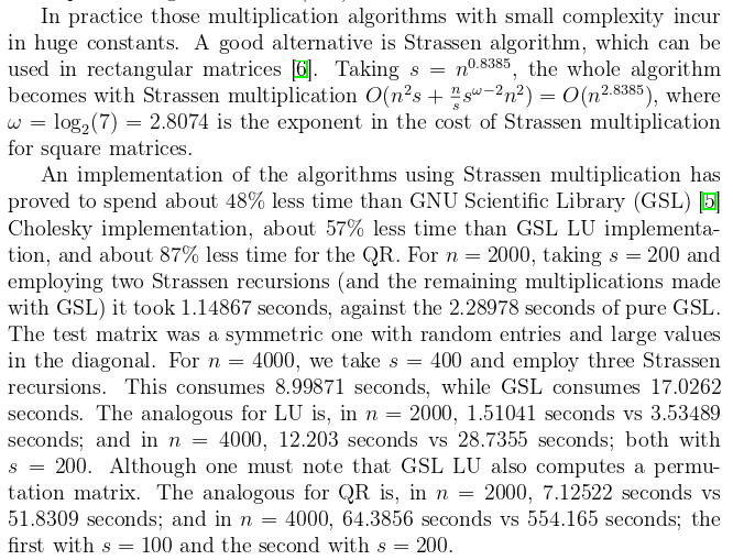 Idea: implement a faster Cholesky, LU and QR decomposition · Issue #541 ...
