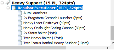 CAT: Space wolves wrong wargear on Repulsor executioner · Issue #7029 · BSData/wh40k-9e · GitHub