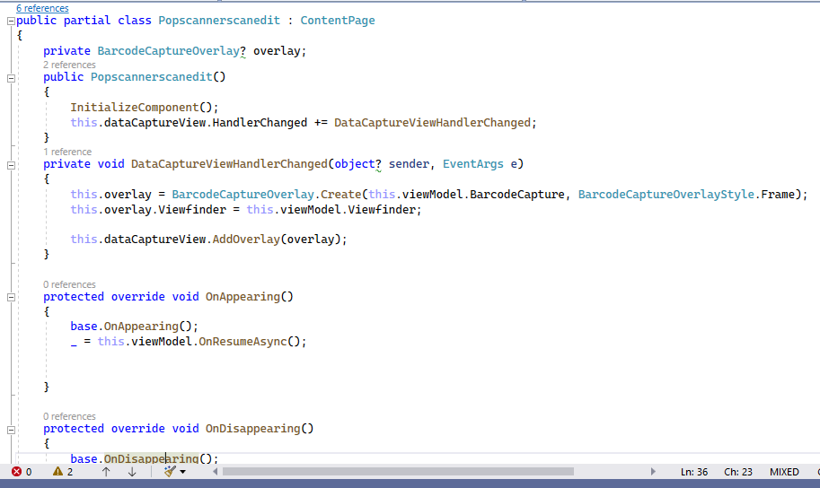.net maui Blazor app and need to scan qr code with front camera · Issue #2 · Scandit/datacapture ...