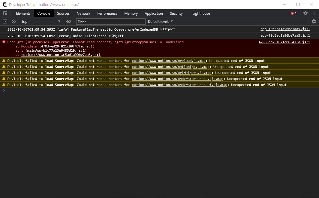When I Start Notion Enhancer Infinite Loading Error · Issue 118
