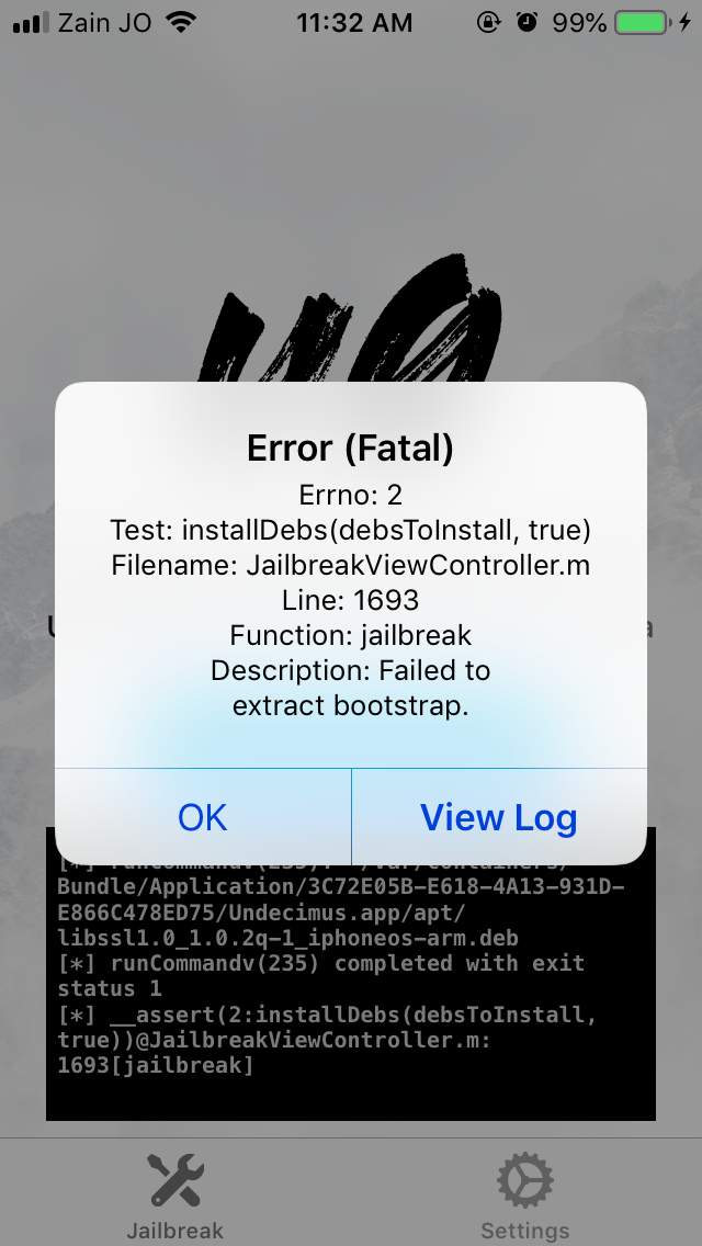 Failed to extract bootstrap · Issue #705 · pwn20wndstuff/Undecimus · GitHub