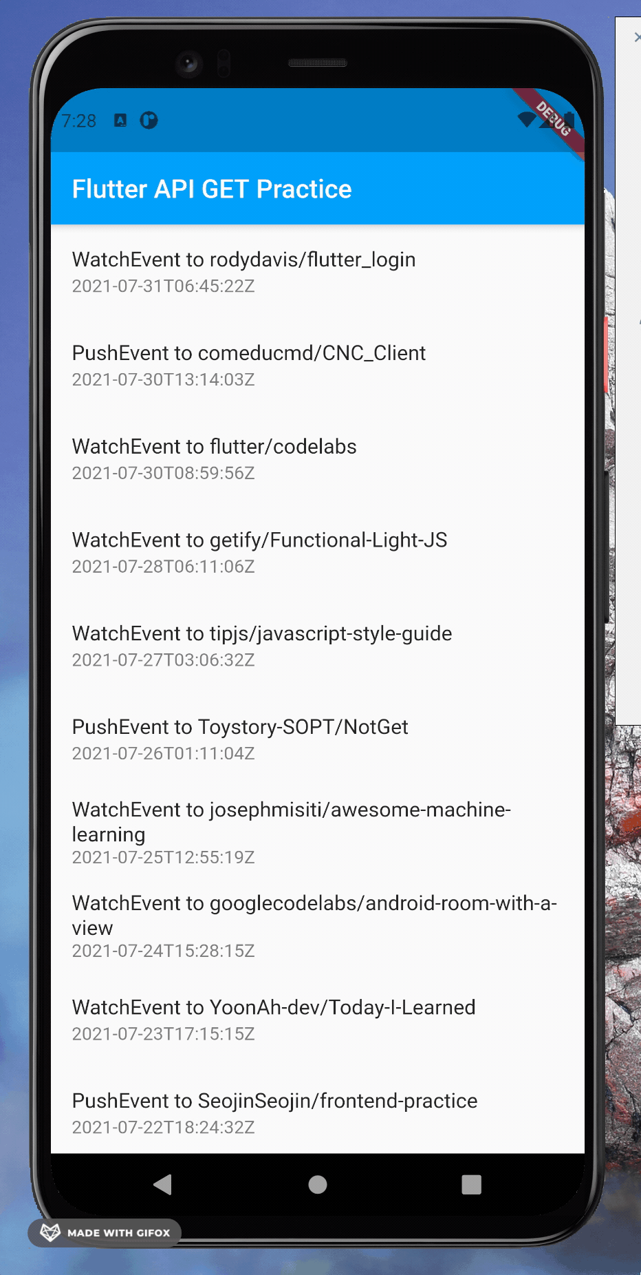 GitHub - SeojinSeojin/flutter_practice: 부캠을 위한 플러터 연습