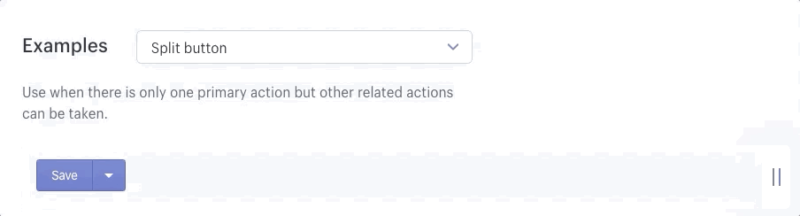 [Button] Split button example in documentation disappears on click ...