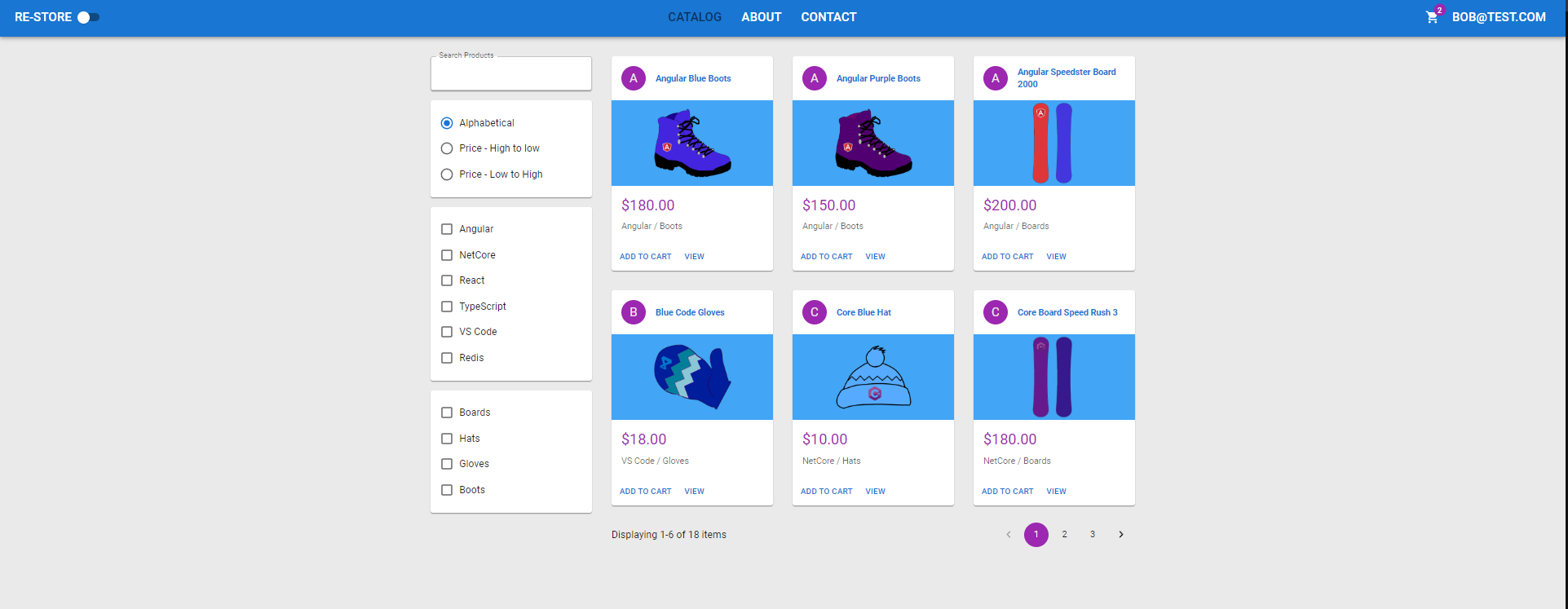 GitHub - kouzber123/Restore: Ecommercial store build with react tsx, redux and .net7, working ...