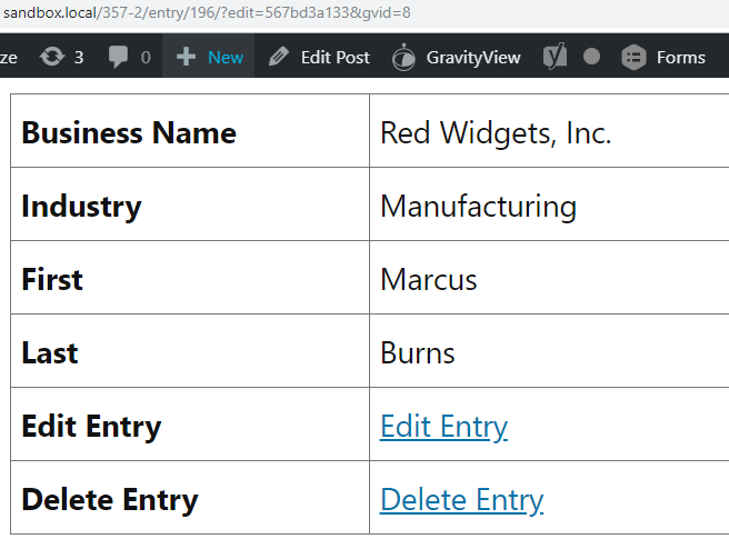 Edit Entry link not working with [gventry] first and last ID values · Issue #1390 · GravityKit ...