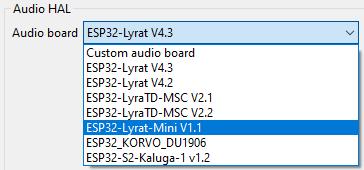 LyraT Mini V1.2 not available in menuconfig (AUD-2483) · Issue #500 ...