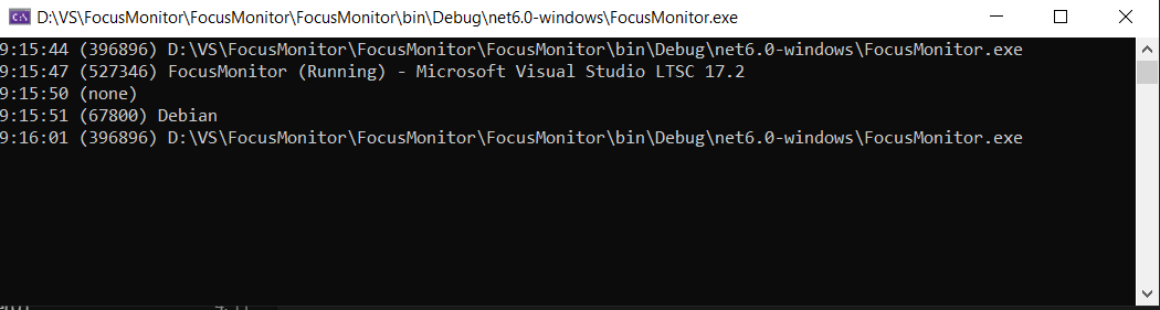 GitHub - pisojap/FocusMonitor: Monitor actual focused app