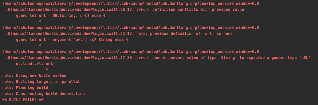 It doesn't work on MacOS · Issue #17 · MixinNetwork/flutter-plugins · GitHub