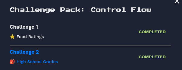 Control Flow Challenge Pack Issue · Issue 40 · Codedex Iopython 101 · Github