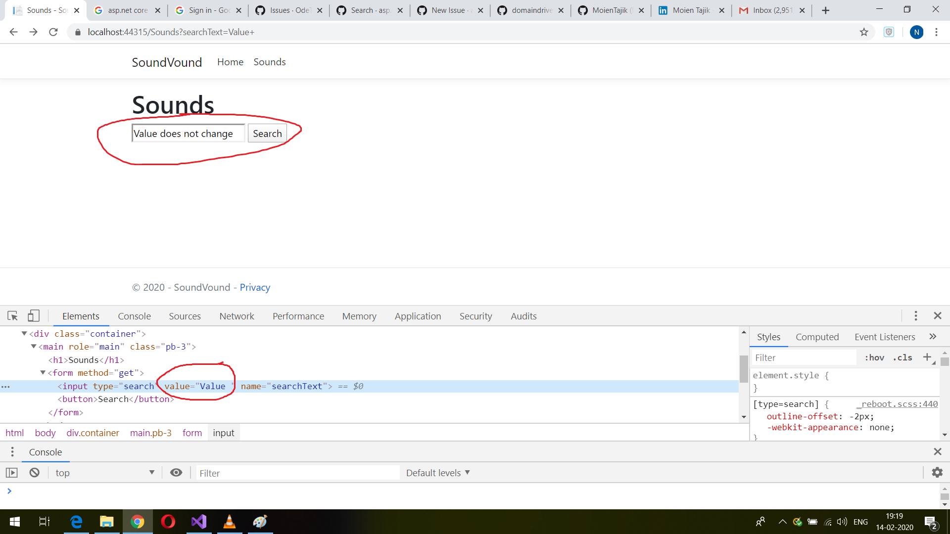 value of input field is changed inn inspector but not in browser window. · Issue #17012 · dotnet ...