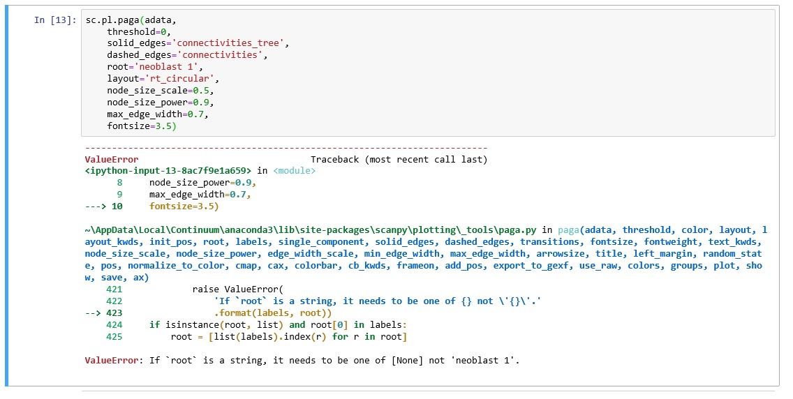 Valueerror If `root` Is A String It Needs To Be One Of [none] Not Neoblast 1 · Issue 909