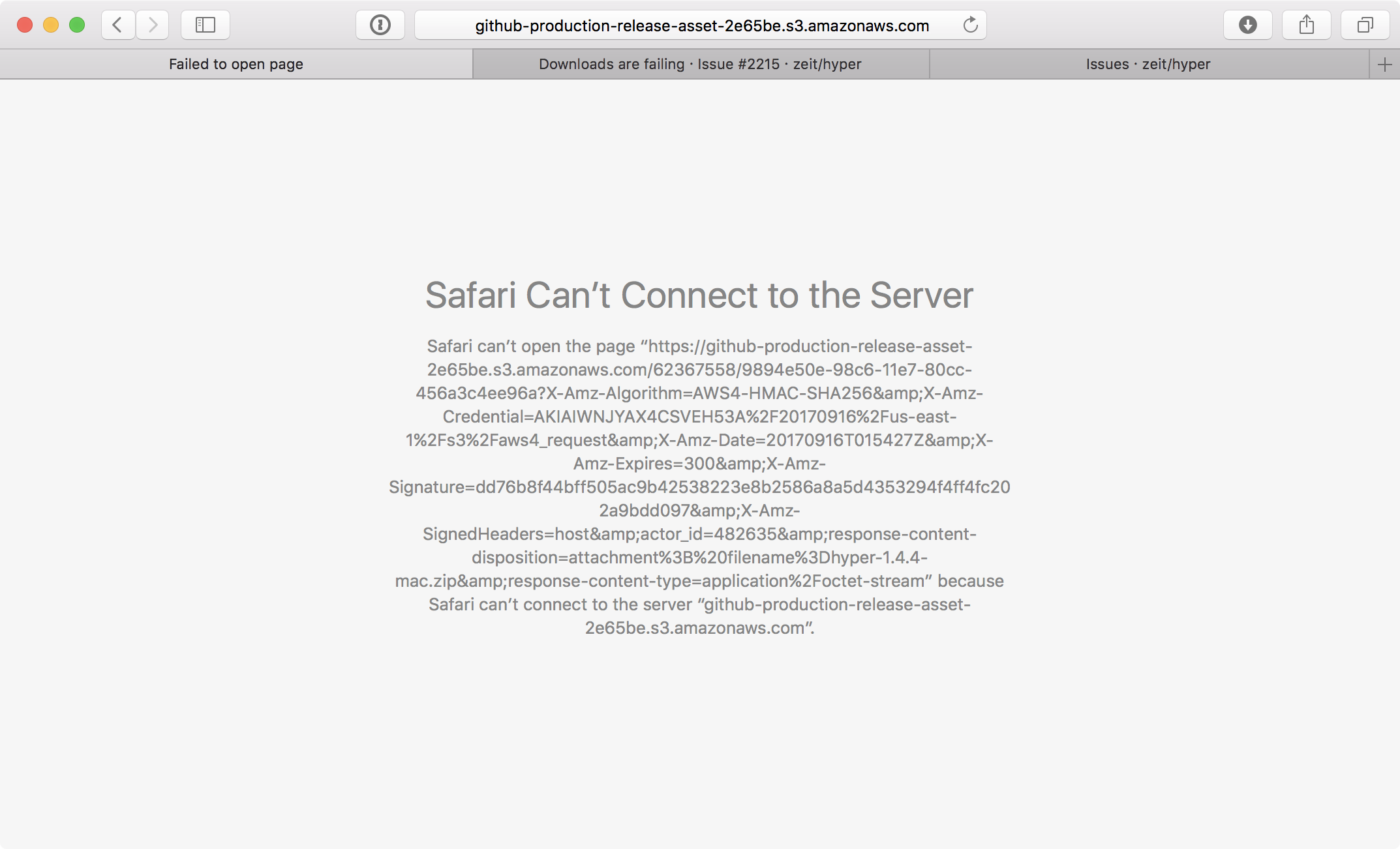 Downloads Are Failing Issue 2215 Vercel Hyper Github