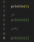 precedence of single-line comment inside a multi-line comment · Issue ...