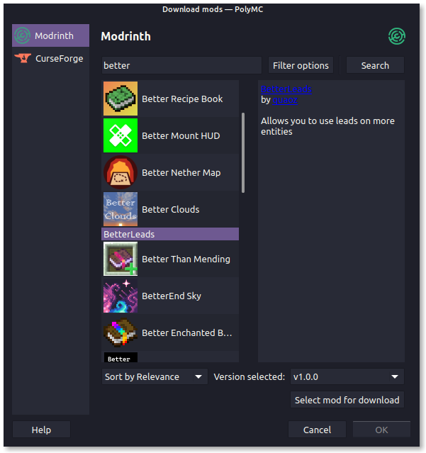 webp images don't work in the mod downloader · Issue #663 · PolyMC/PolyMC · GitHub