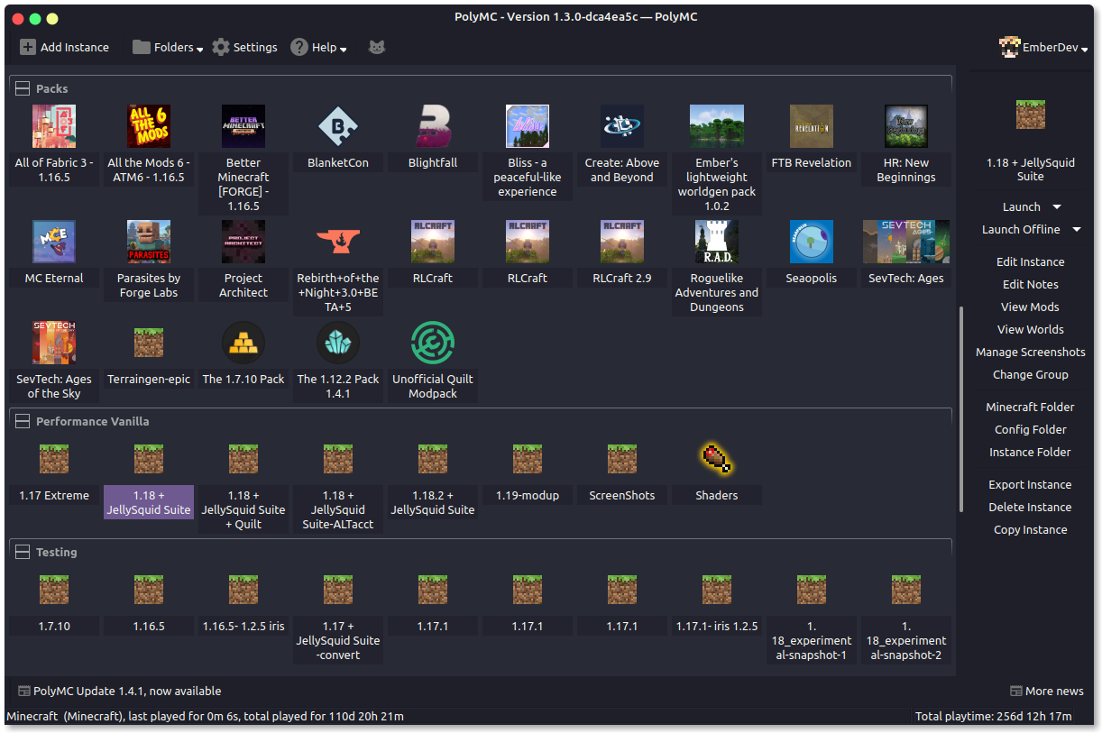 All default icons dissapeared in polyMC 1.4.x · Issue #1009 · PolyMC/PolyMC · GitHub