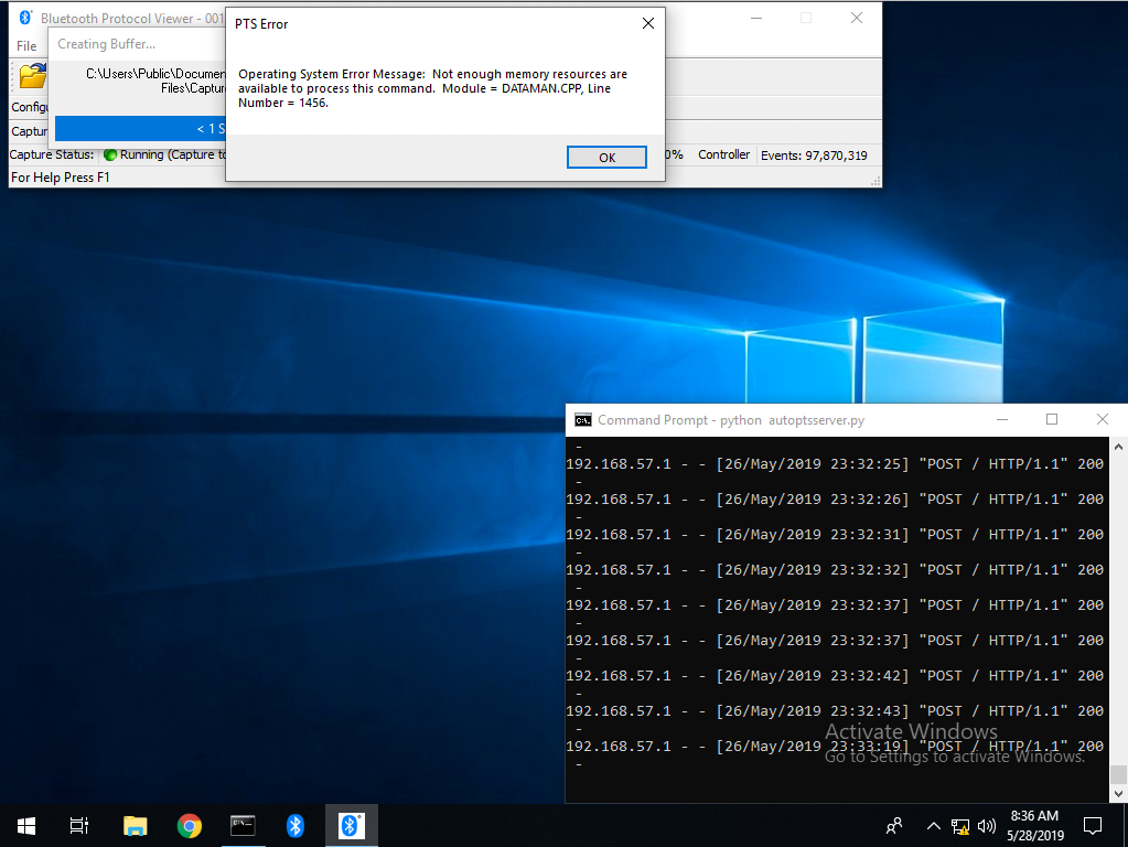 [PTS] PTS Protocol Viewer crashes after running 2 ~ 3 days · Issue #317 · auto-pts/auto-pts · GitHub