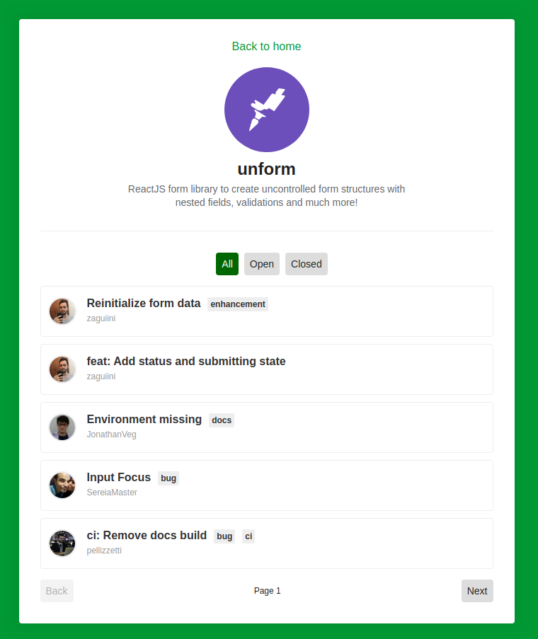 Github Nclsgg Repositoryfinder Reactjs A Github Repository Finder