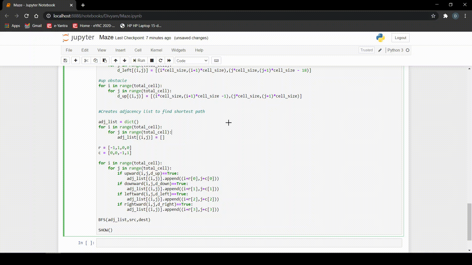 GitHub - divyamsinha/Maze-Route-Detection: finds the shortest path from ...