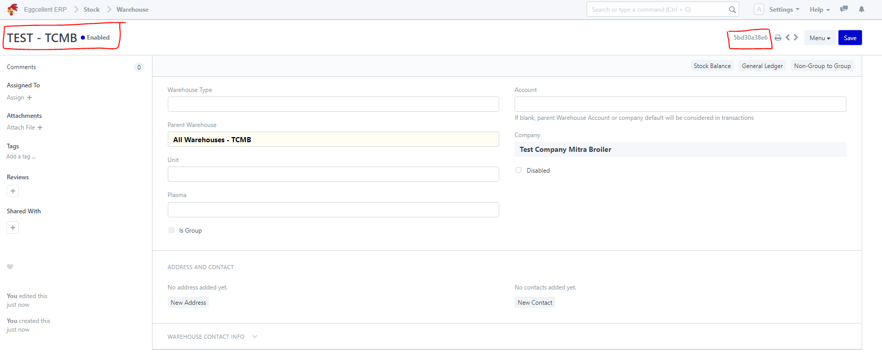 Random string for warehouse naming if user include company abbr when inserting new warehouse ...