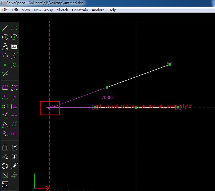 angle constraint can not work · Issue #1039 · solvespace/solvespace · GitHub