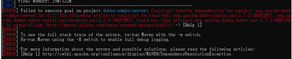 mvn --projects时报错 · Issue #414 · apache/dubbo-admin · GitHub