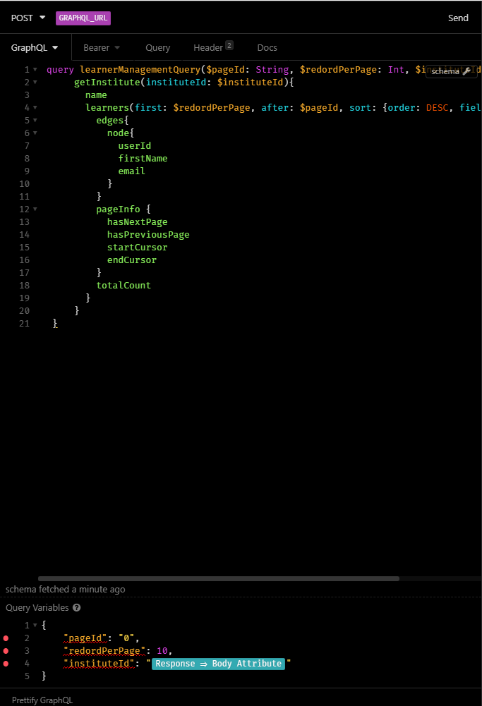 [Bug] GraphQL variables show error before any interaction · Issue #1507 · Kong/insomnia · GitHub