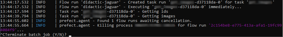 Windows: Cancelling process flow run kills agent too · Issue #7742 · PrefectHQ/prefect · GitHub