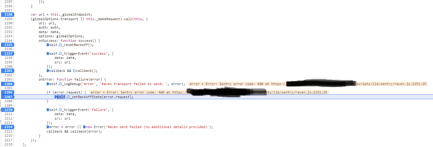 Raven issue (error 400 Bad request) when sending logs to Sentry · Issue #5311 · getsentry/sentry ...