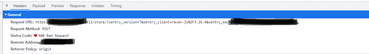 Raven issue (error 400 Bad request) when sending logs to Sentry · Issue #5311 · getsentry/sentry ...
