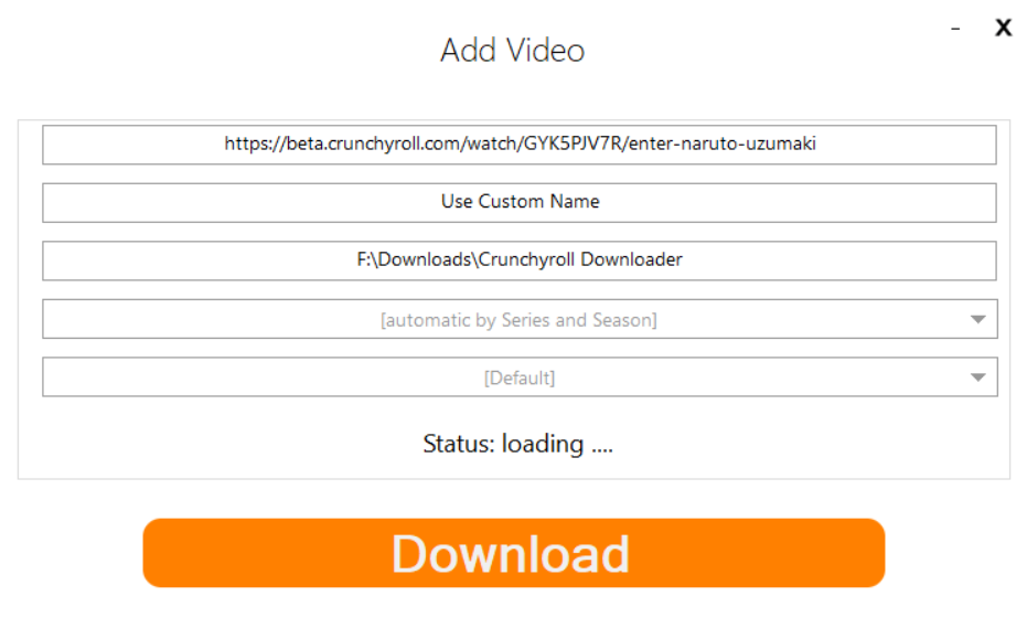 Status bar is showing "loading..." · Issue #526 · hama3254/Crunchyroll ...