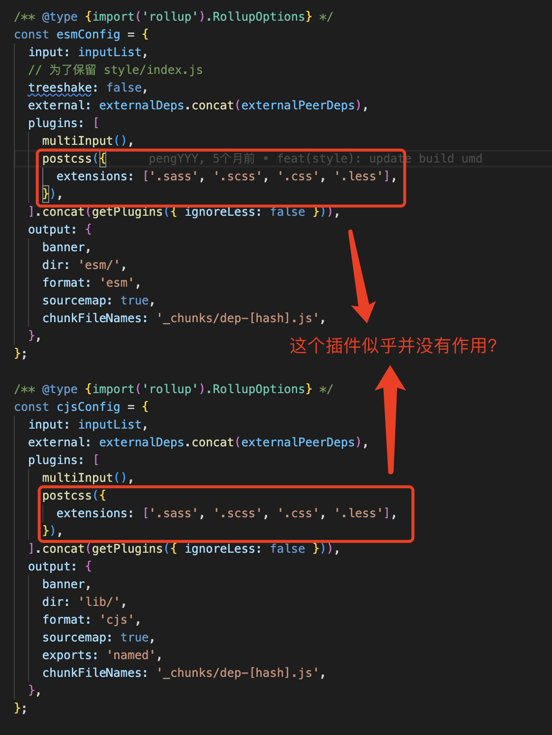构建esm+cjs的postcss插件是否没有作用？ · Issue #945 · Tencent/tdesign-vue-next · GitHub