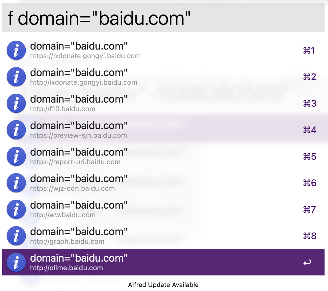 GitHub - f0ng/alfred-workflow: 自用的一些alfred工作流