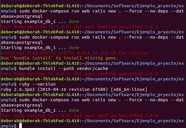[Docker] - Versiones de ruby, docker compose, Linux · Issue #20 ...