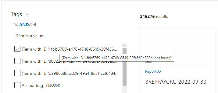 Term with ID not Found · Issue #2404 · microsoft-search/pnp-modern-search · GitHub