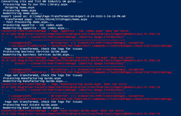 Convertto Pnpclientsidepage Page Test2aspx Does Not Exist · Issue 24 · Pnpmodernization