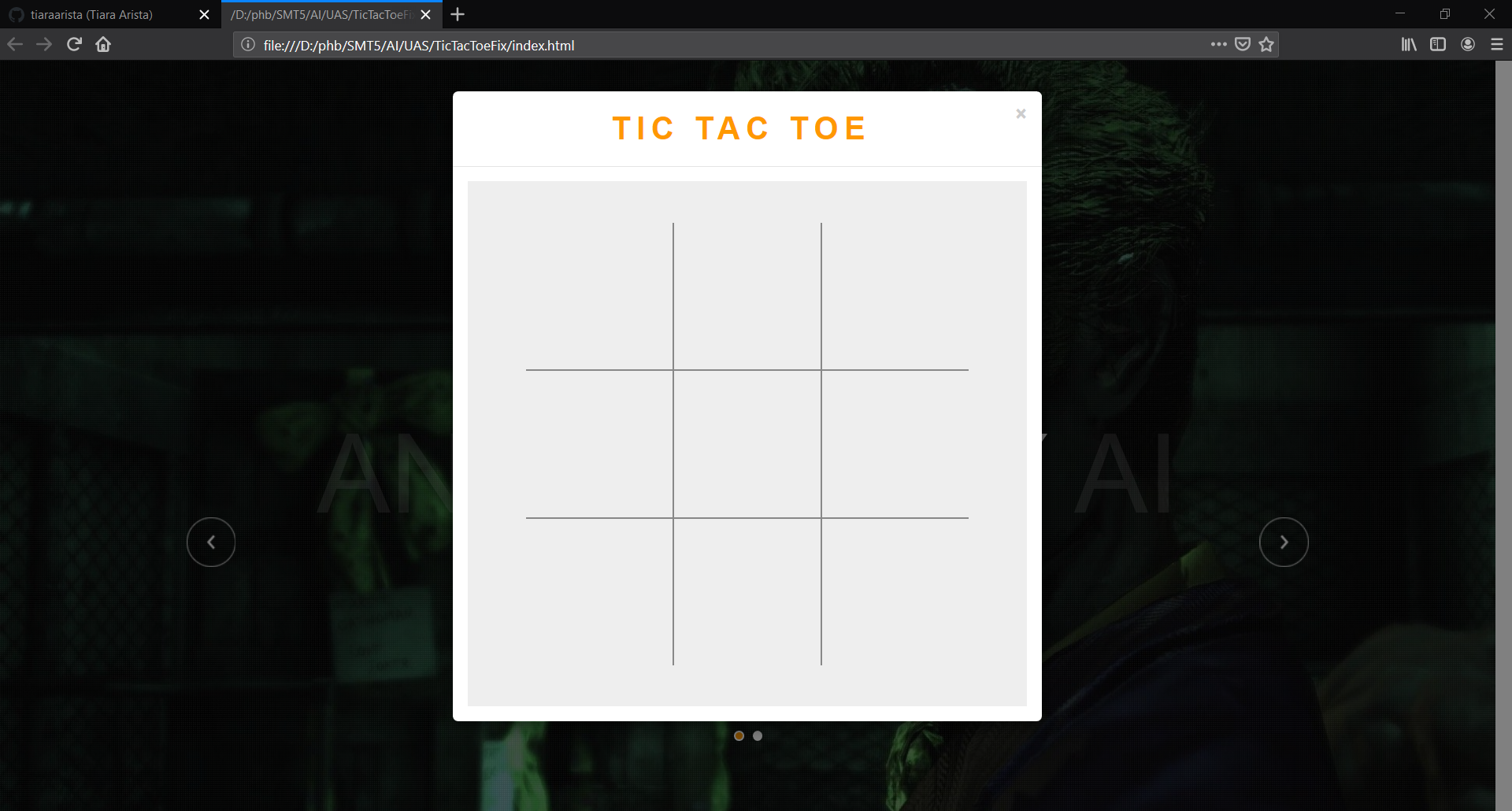 GitHub - tiaraarista/TicTacToe-AI: Game TicTacToe With AI Minimax