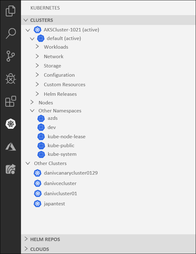 Active Namespace Should Be More Prominent In The Ui · Issue 721 · Vscode Kubernetes Tools 0182
