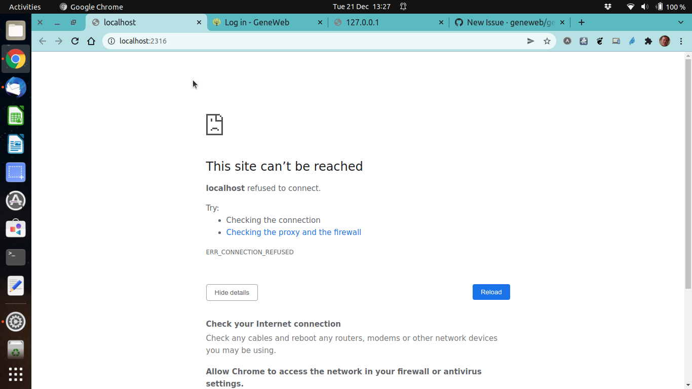 localhost issue on Ubuntu 21.10 · Issue #1267 · geneweb/geneweb · GitHub