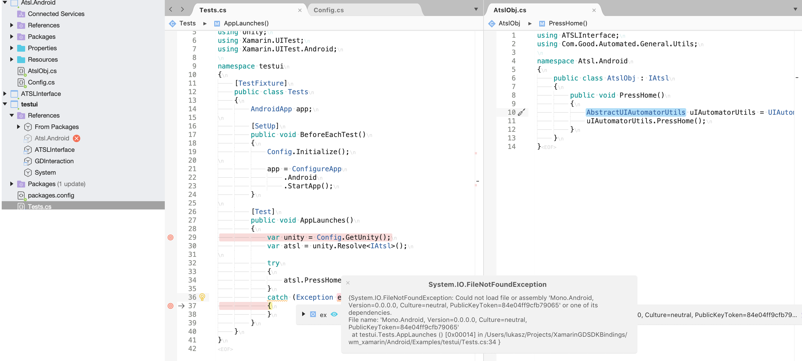 Can't use binding library in Xamarin UITest project · Issue #535 ...