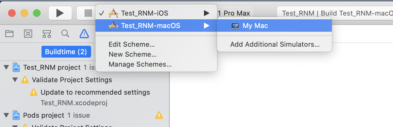 Xcode thinks app is for iOS and the app only runs in iOS Simulator ...