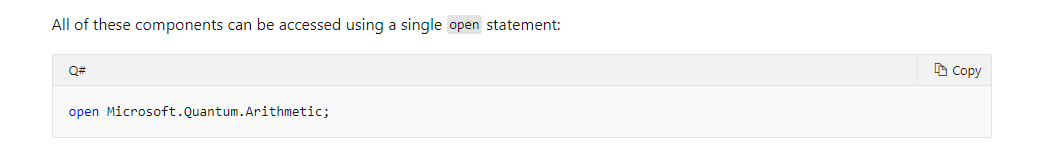 I can't access objects of the Numerics package · Issue #385 · microsoft/QuantumLibraries · GitHub